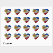 filipino flag heart sticker | Zazzle