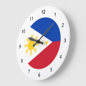 Filipino flag Wall Clocks | Zazzle
