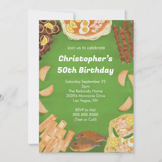 Filipino Food Party Invitation | Zazzle
