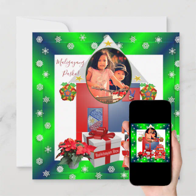 Filipino Kids, Philippines Family Christmas Card | Zazzle