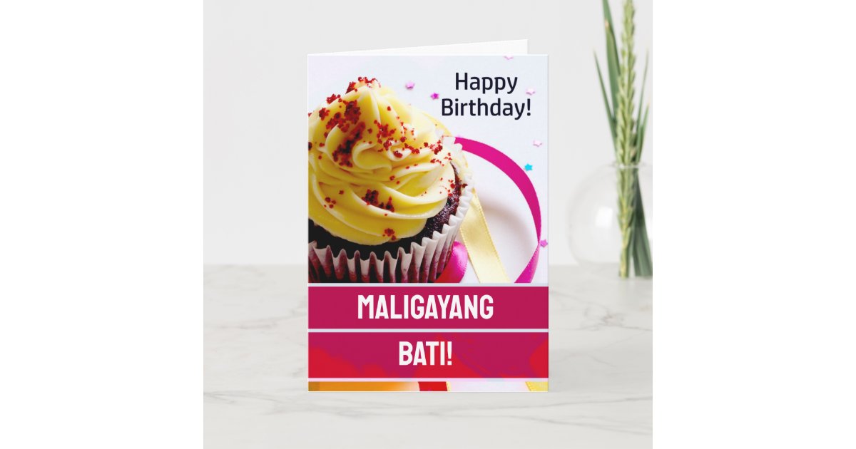Filipino Maligayang Bati Philippines Birthday Card | Zazzle