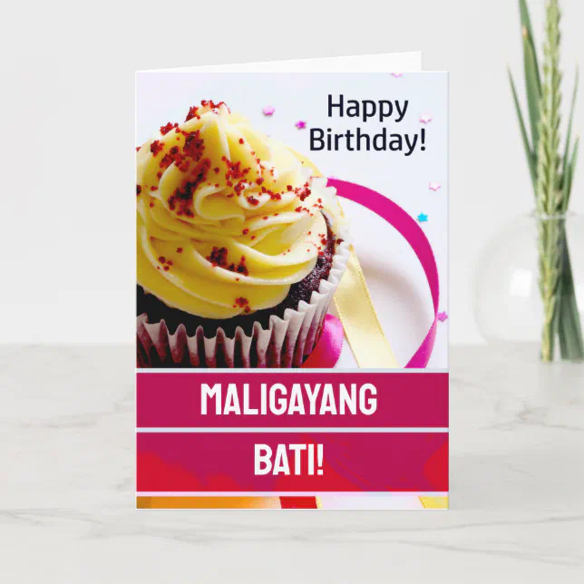 Filipino Maligayang Bati Philippines Birthday Card | Zazzle