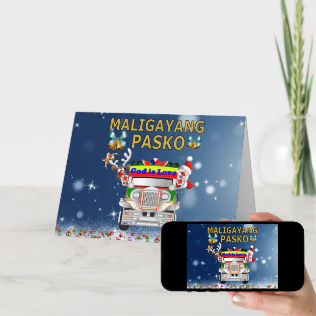 Filipino Merry Christmas - Maligayang Pasko Card | Zazzle