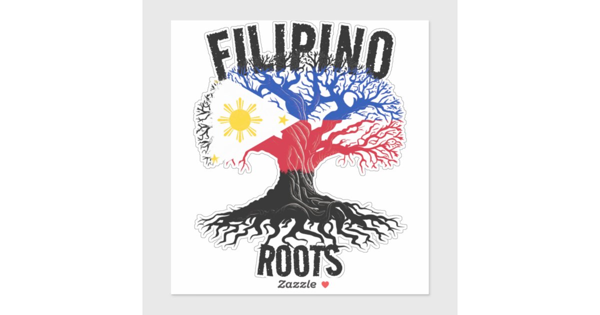 FILIPINO ROOTS STICKER | Zazzle