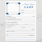 Fill in Camp Letter Camp Stationery | Zazzle