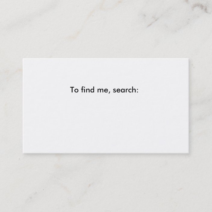Fill in the blank business card. business card | Zazzle.com