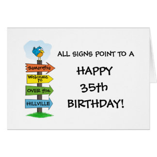 Funny 35th Birthday Cards - Greeting & Photo Cards | Zazzle