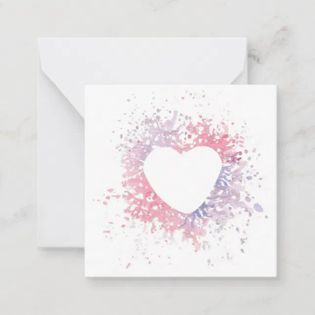 Fill My Heart Flat Note Card | Zazzle