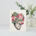 Filled to Overflowing Anatomical Heart Postcard | Zazzle