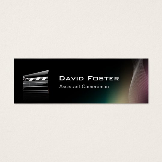 Film Assistant Cameraman Director Mini Business Card | Zazzle.com