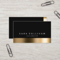 Film Director Bold Black Gold Business Card | Zazzle