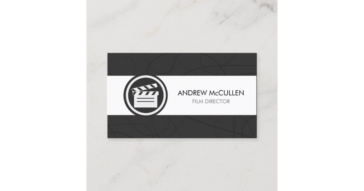 Film Director Video Producer Business Card | Zazzle