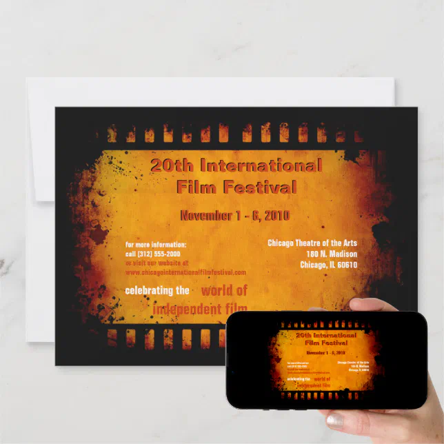 film festival invitation | Zazzle