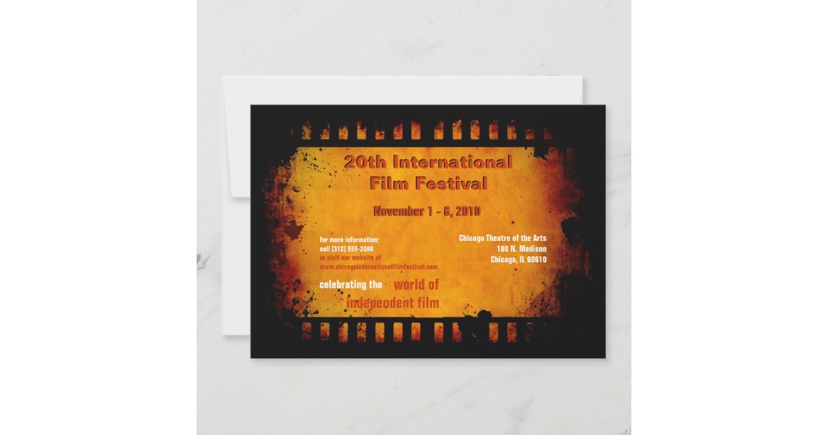 film festival invitation | Zazzle