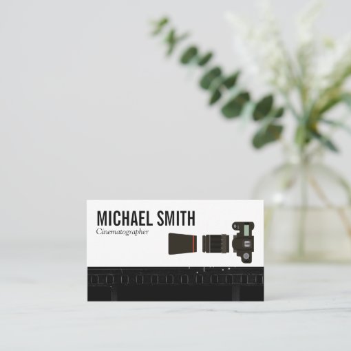 Film II and Camera Body and Lens Business Card | Zazzle