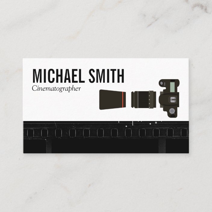 Film II and Camera Body and Lens Business Card | Zazzle.com