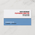 Film maker/director/Movie maker business cards | Zazzle