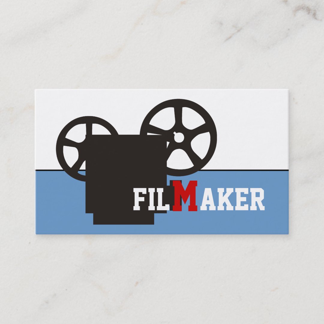 Film maker/director/Movie maker business cards | Zazzle