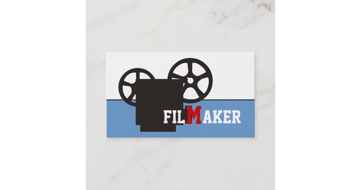 Film maker/director/Movie maker business cards | Zazzle
