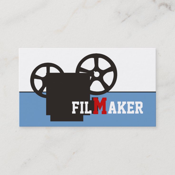 Film maker/director/Movie maker business cards | Zazzle