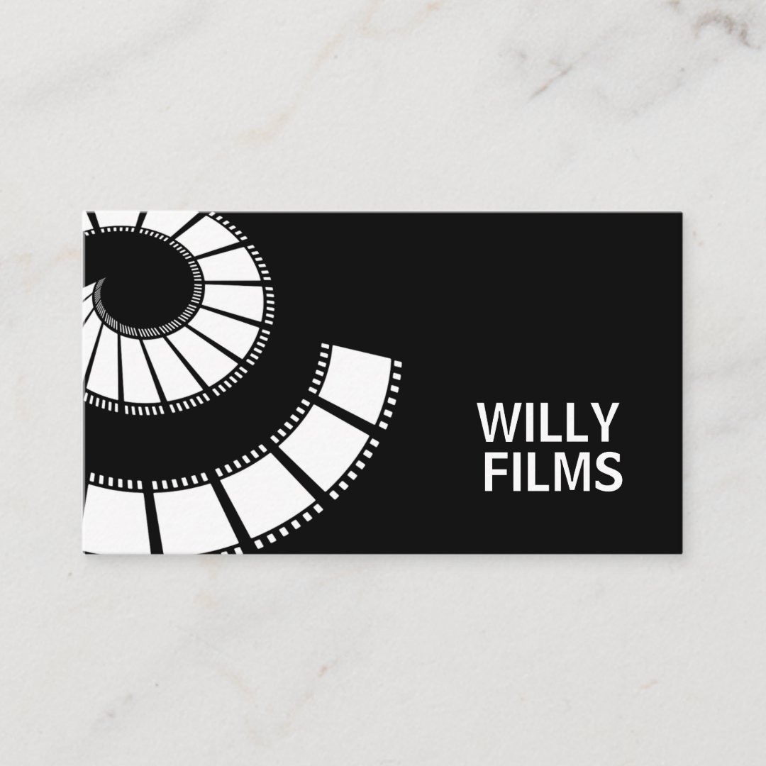 Film Movie Maker Director Videographer Business Card | Zazzle