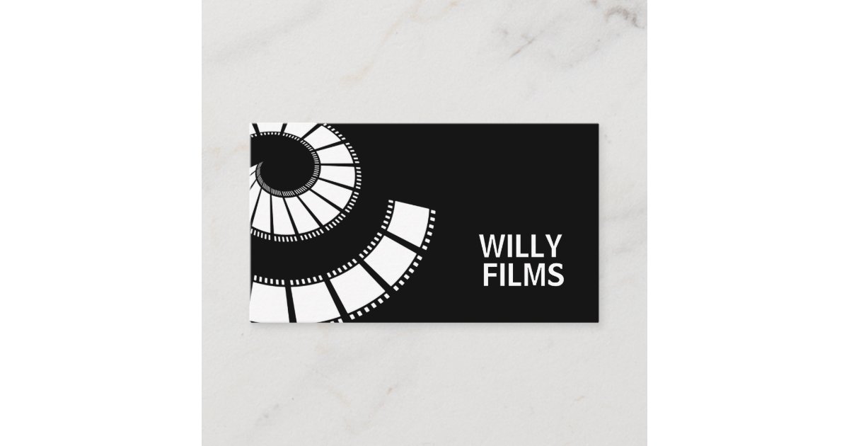 Film Movie Maker Director Videographer Business Card | Zazzle