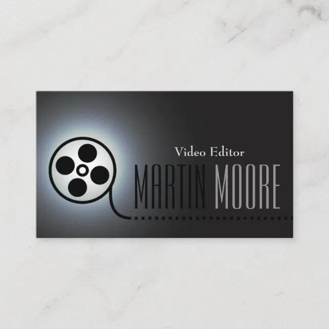 Film movie tape video services business card | Zazzle
