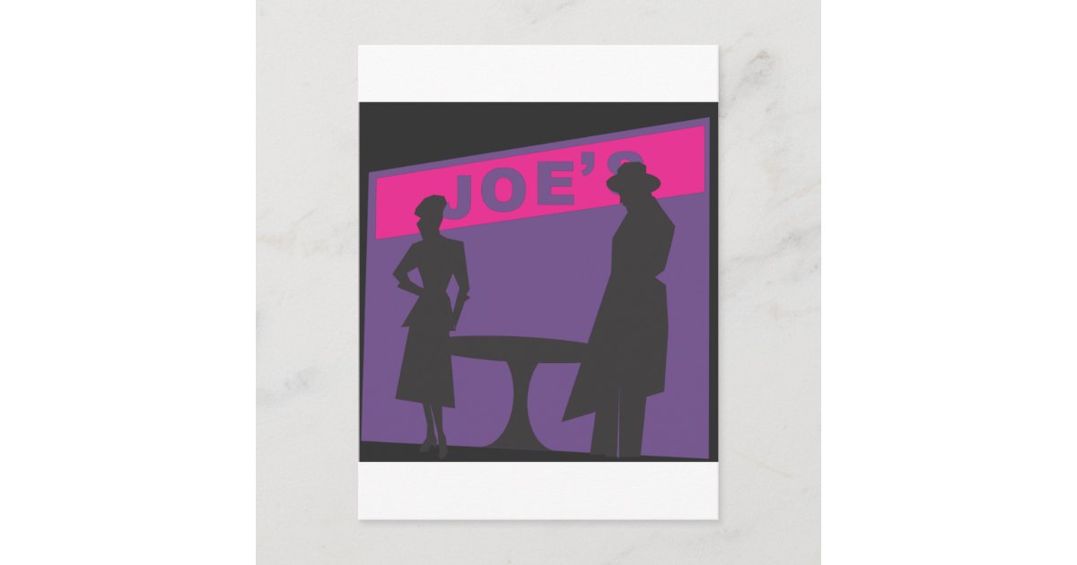 Film Noir Scene Postcard | Zazzle