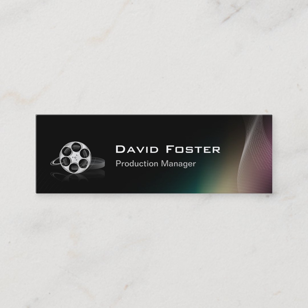 Film Production Manager Director Producer Cutter Mini Business Card ...