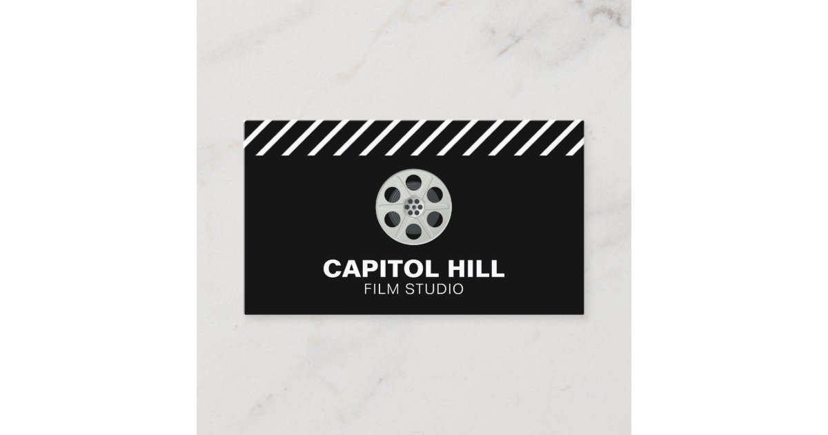 Film Reel | Film Studio | Professional Film Maker Business Card | Zazzle