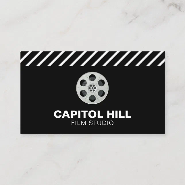 Film Reel | Film Studio | Professional Film Maker Business Card | Zazzle