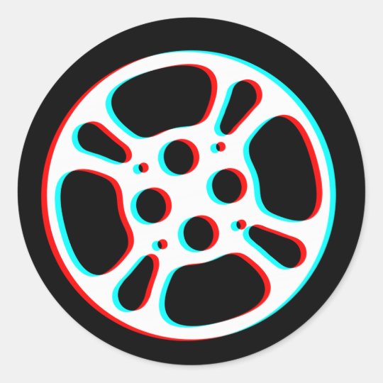 Film Reel / Movie Reel Sticker | Zazzle.com