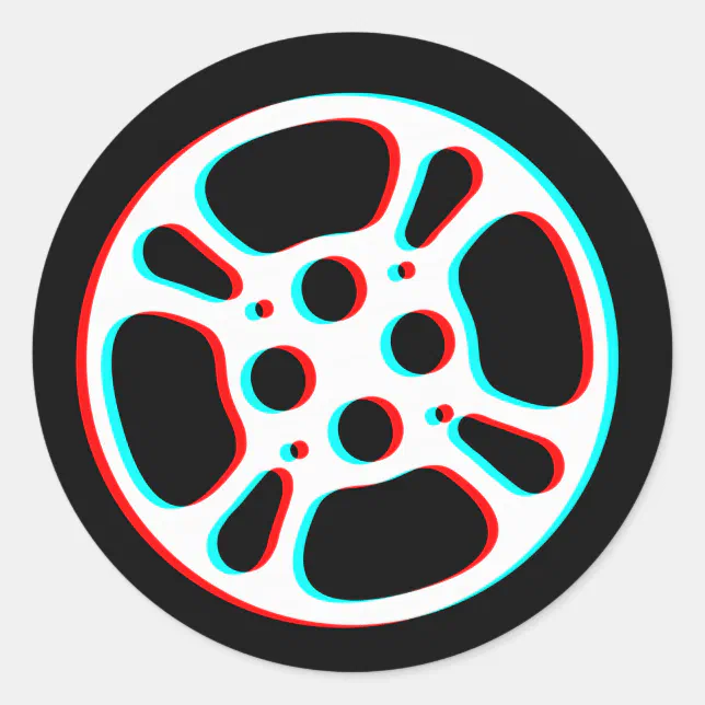 Film Reel / Movie Reel Sticker | Zazzle