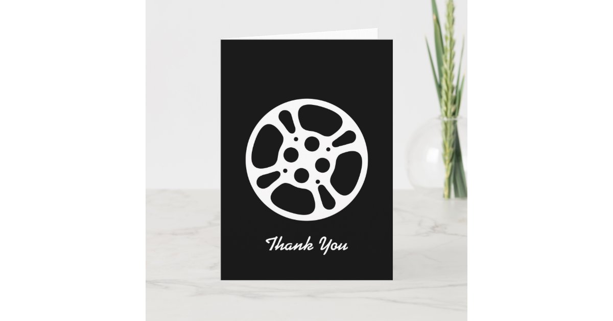 Film Reel / Movie Reel Thank-You Card | Zazzle