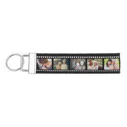 Film Strip 10 Photo Custom Wrist Keychain | Zazzle