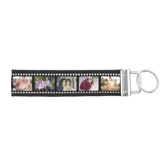 Film Strip 10 Photo Custom Wrist Keychain | Zazzle