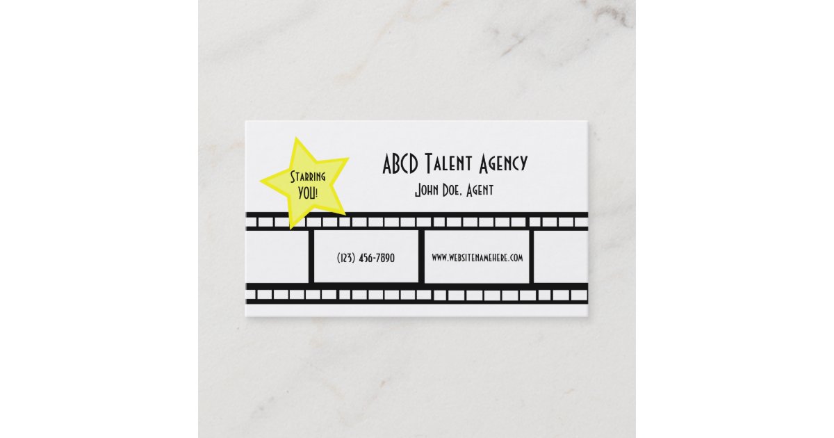 Film Strip Business Card | Zazzle