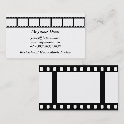 Film Strip Business Card | Zazzle