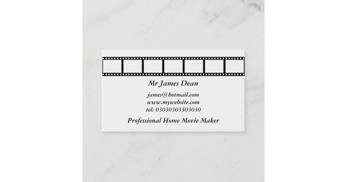 Film Strip Business Card | Zazzle