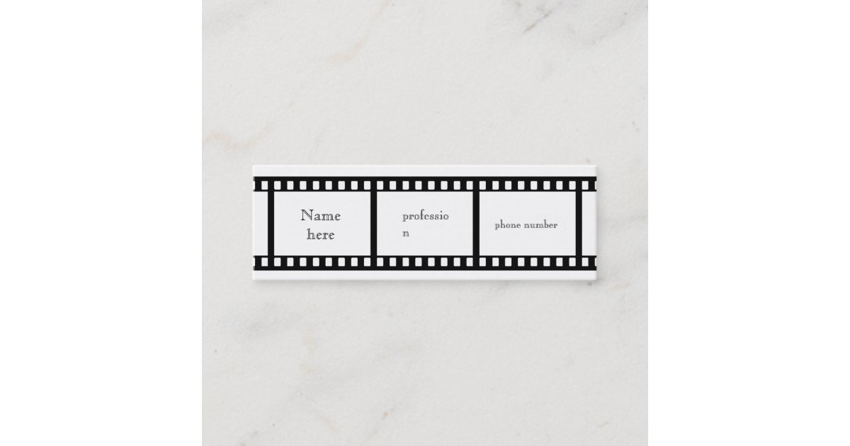 Film Strip business card | Zazzle