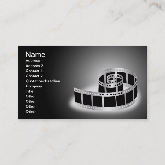 Film strip business card | Zazzle.com