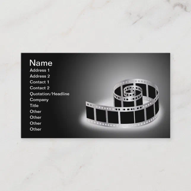 Film strip business card | Zazzle