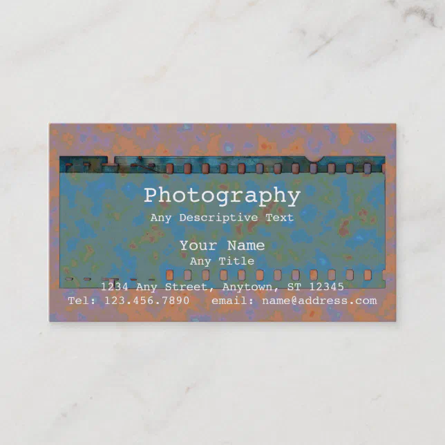 Film Strip Business Card | Zazzle