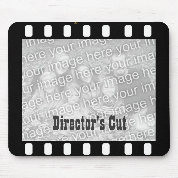 Film Strip Custom Photo Frame Director's Mousepad | Zazzle