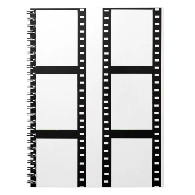 "film strip" photo collage notebook | Zazzle