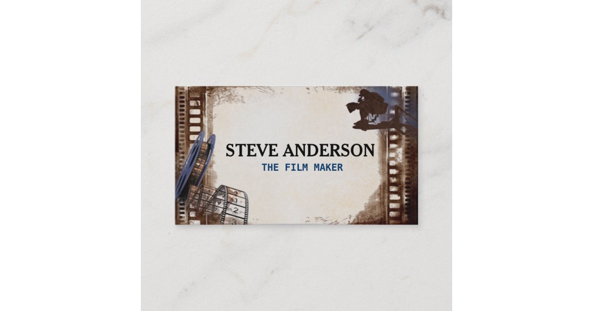Filming Business Film Director Business Card | Zazzle