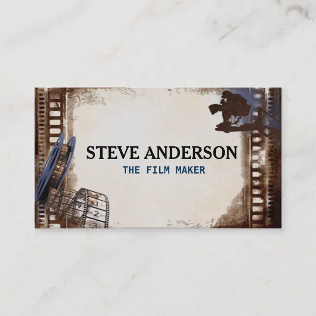 Filming Business Film Director Business Card | Zazzle