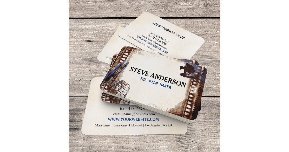 Filming Business Film Director Card | Zazzle