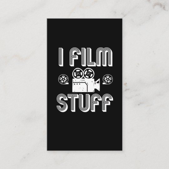 Filmmaker Film Making Movie Director Gift idea Business Card | Zazzle.com