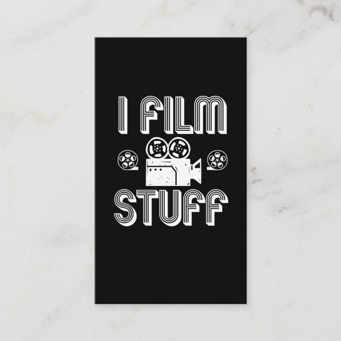 Filmmaker Film Making Movie Director Gift idea Business Card | Zazzle.com
